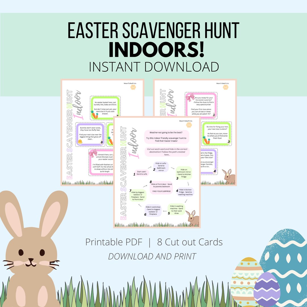Indoor Easter Scavenger Hunt - Etsy