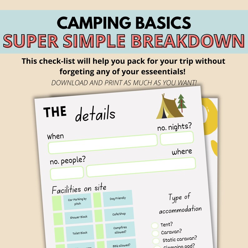 Printable Camping Checklist, the Ultimate Camping Packing List, the ...