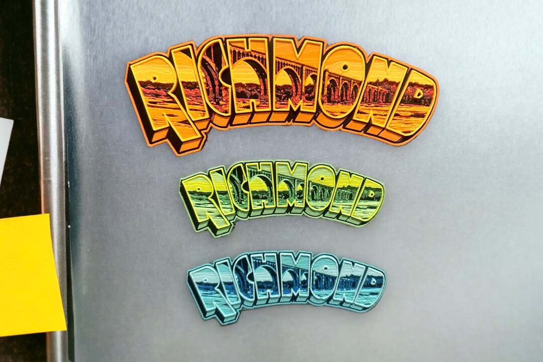 3D Printed Richmond Magnet - CSX Bridge - Etsy
