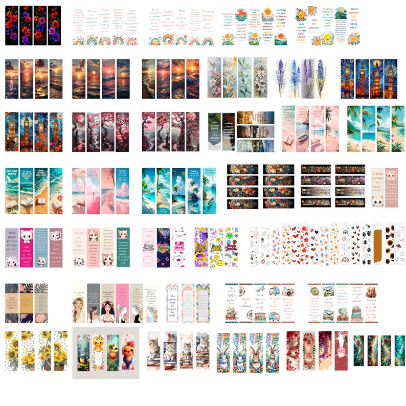 Bookmark 900 Mega Bundle,bookmark Png,retro Bookmark,vintage Bookmark ...