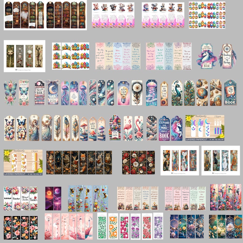 Bookmark 900 Mega Bundle,bookmark Png,retro Bookmark,vintage Bookmark ...