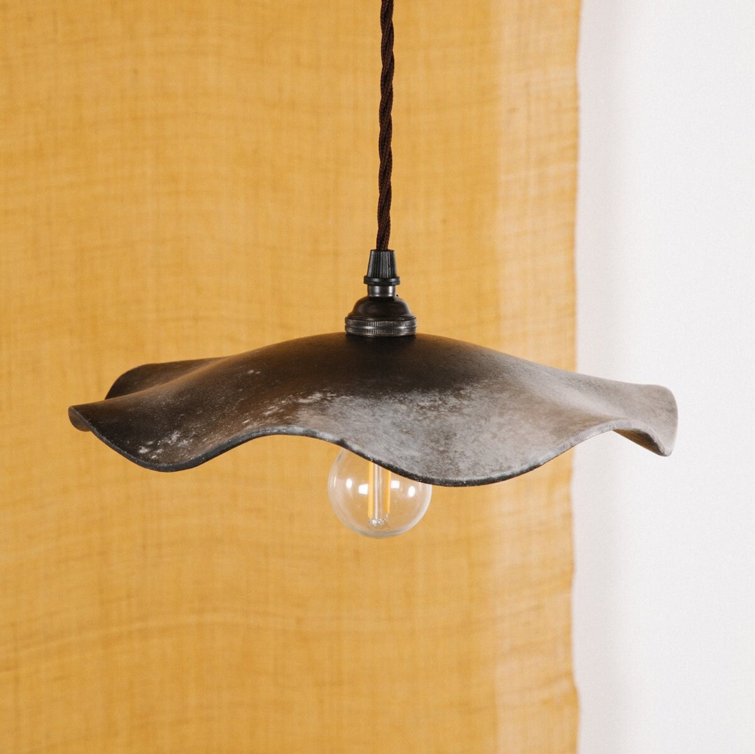 Handmade Ceramic Pendant Light | Contemporary Sculptural Lamp Shade ...