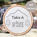 Take a Hike Embroidery Pattern PDF, Hiking Embroidery Design - Etsy