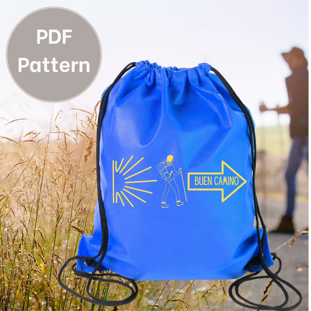Camino De Santiago Embroidery Pattern; Hiking Embroidery Design; Camino ...