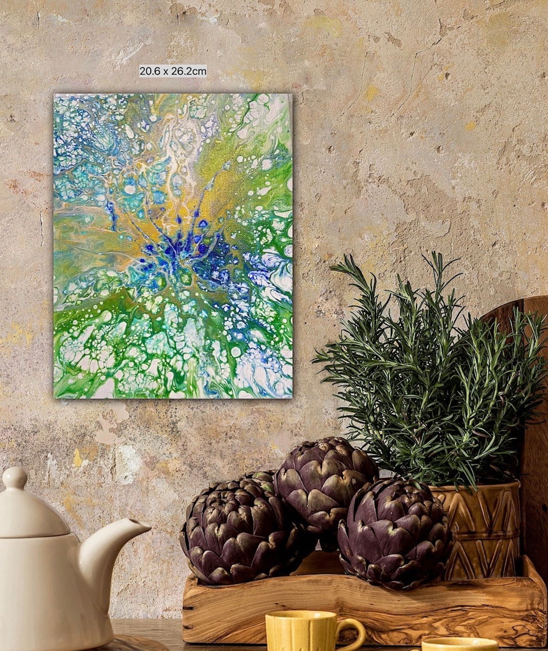 Original Acrylic Painting “ALL THAT GLITTERS” 26x20 Cm - Etsy