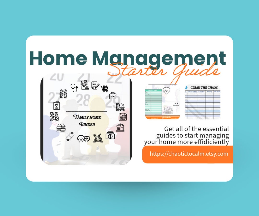 Home Management Starter Guide - Etsy
