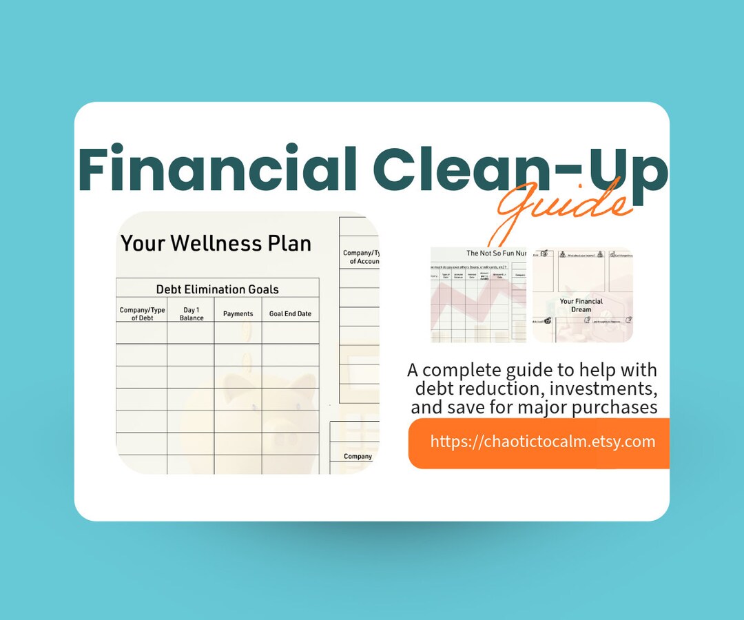 Financial Clean up Guide - Etsy