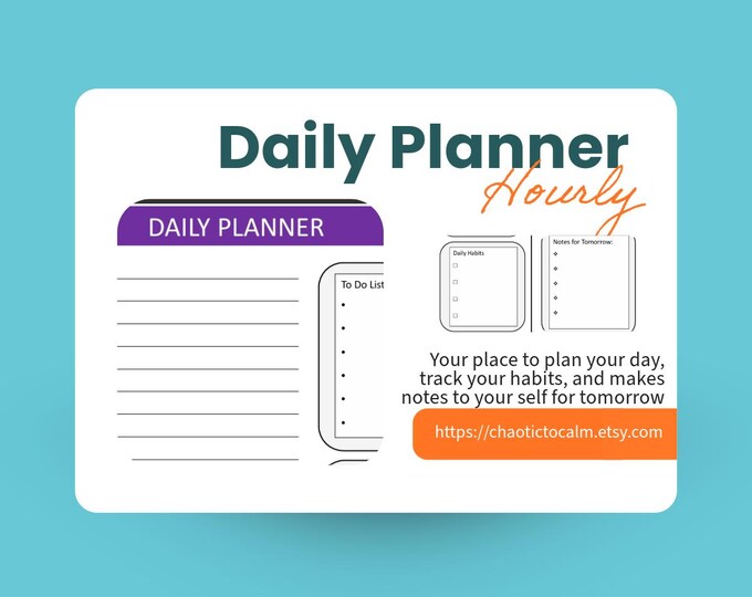 Time Map Daily Planner Printable Download 24 Hour Planner Productivity ...