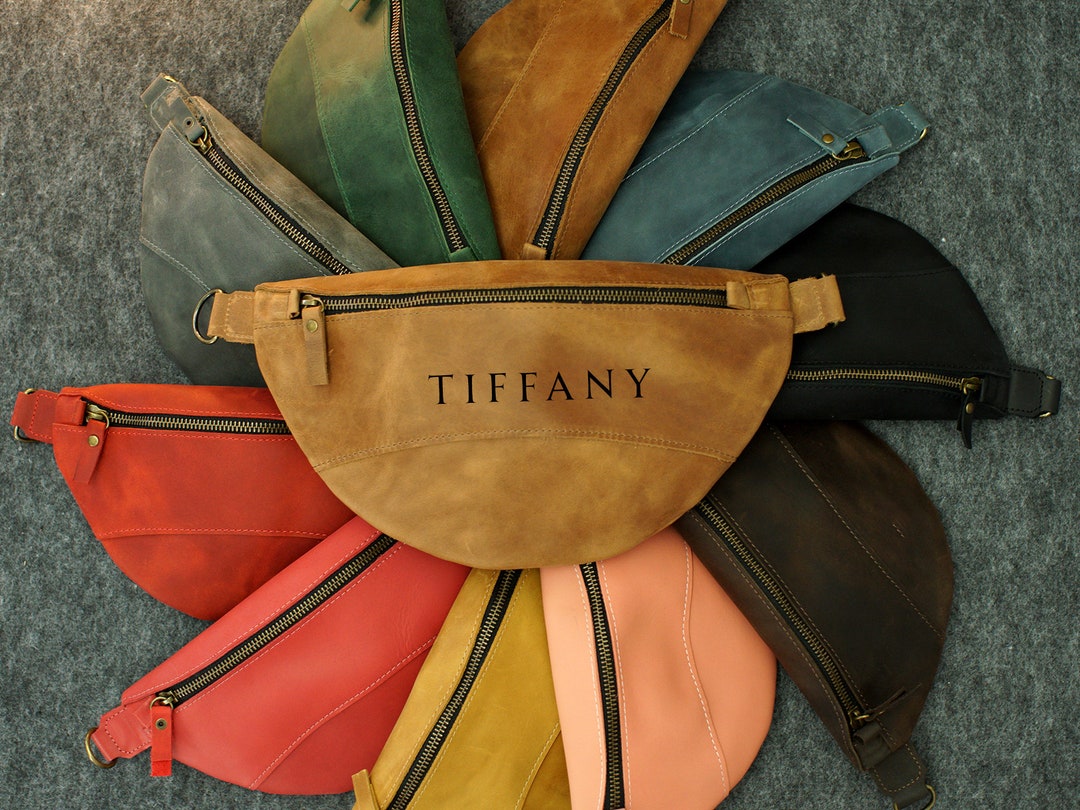 Leather Fanny Packs 10 Different Colors Available, Personalized ...