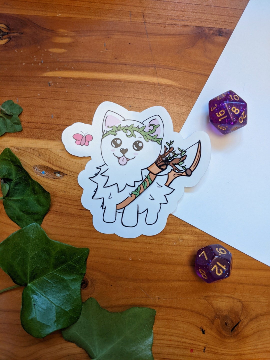 Pomeranian Ranger Sticker DND Dog Sticker Fantasy Dog Sticker DND Print ...