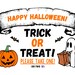 Trick or Treat Sign, Printable Halloween Sign, Halloween Candy Sign ...
