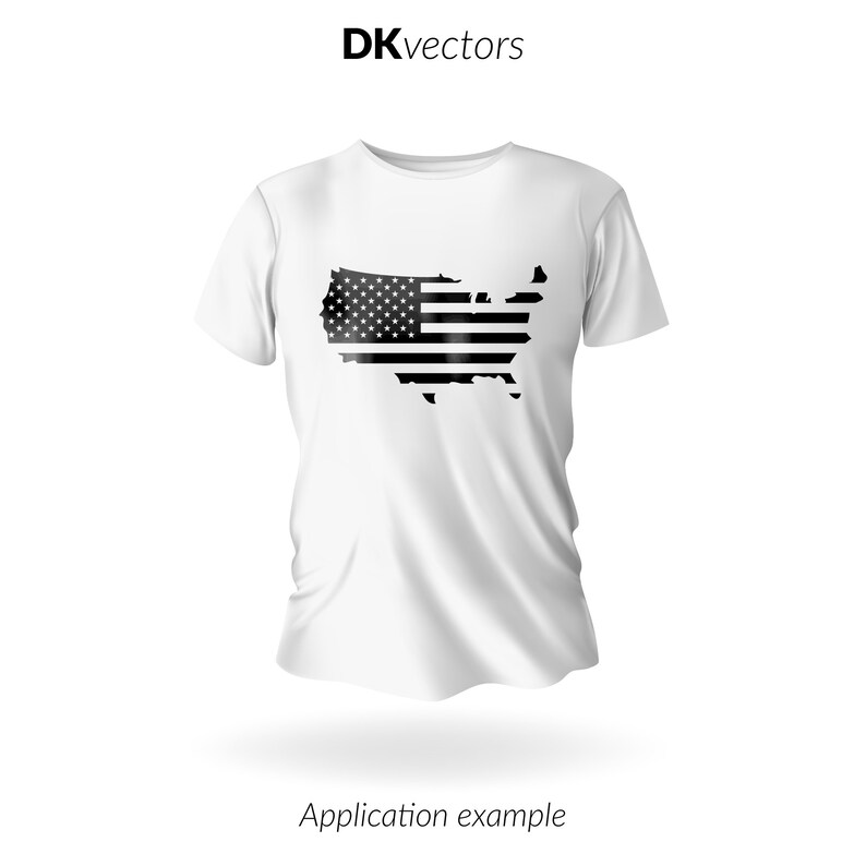 American Flag Map SVG Instant Download .svg .png .dxf .eps - Etsy