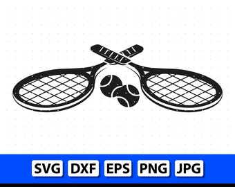 Tennis Racket SVG Instant Download .svg .dxf .png .eps .jpg for Shirts ...