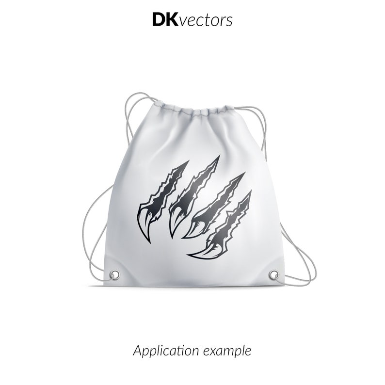 Claw Marks SVG Instant Download Claw Skratch .svg .dxf .png .eps .jpg ...