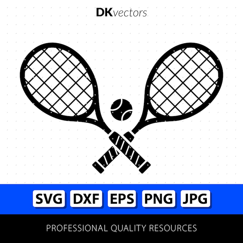 Tennis Racket SVG Instant Download .svg .dxf .png .eps .jpg for Shirts ...