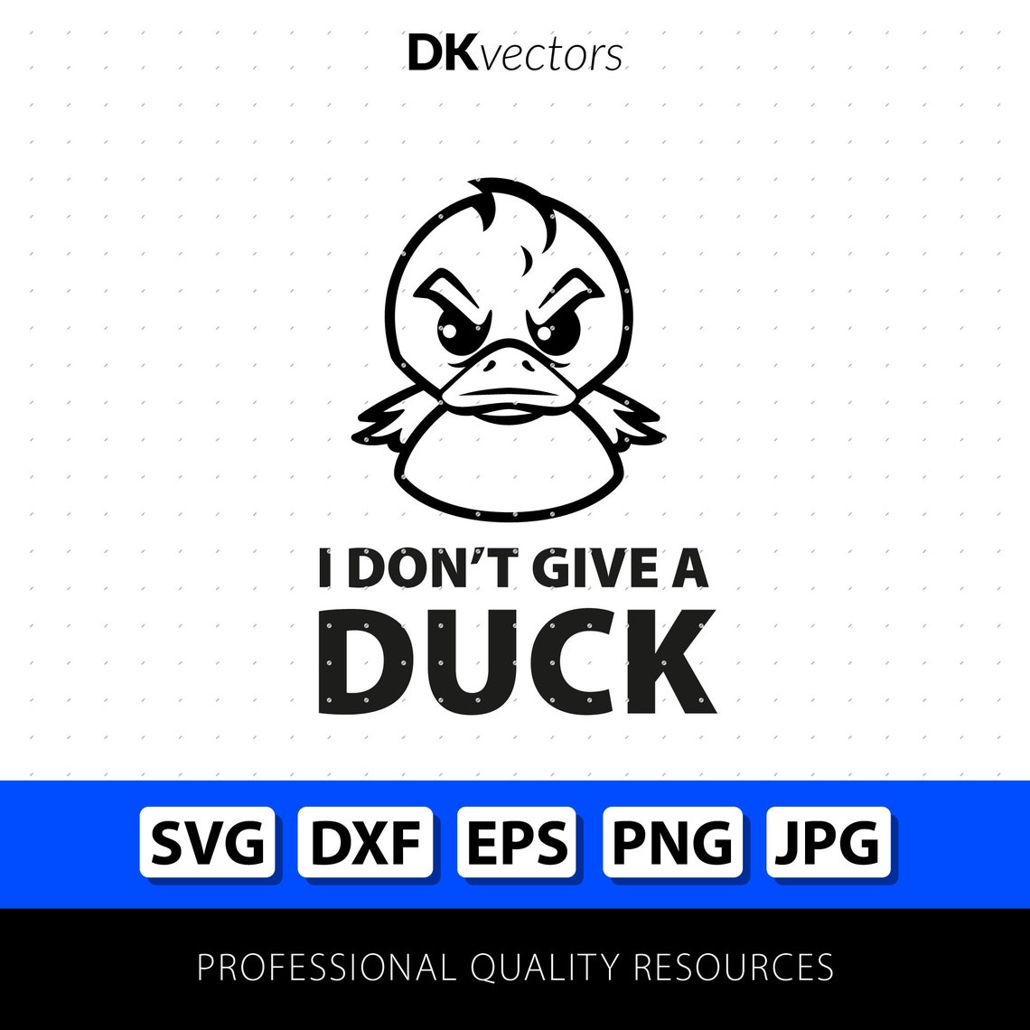 Angry Cute Duck Shirt SVG Instant Download .svg .png .dxf .eps .jpg for ...