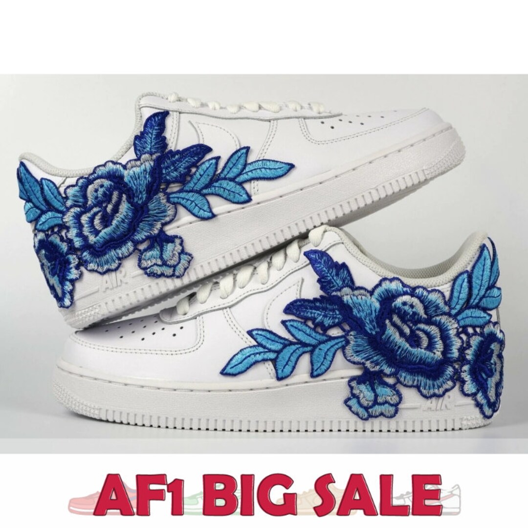 Blue Rose Air Force 1 Custom Https://bom.so/wo5iek - Etsy