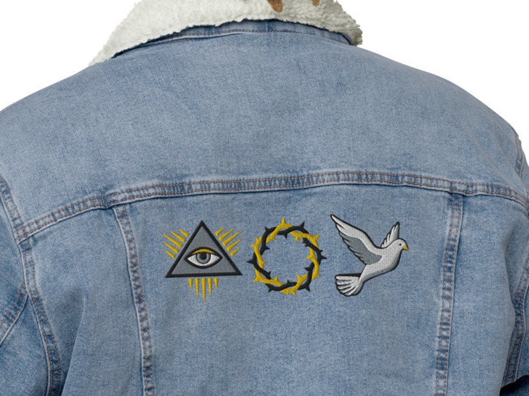 Trinity Denim Jacket; Father, Son, and Holy Spirit, Christian ...