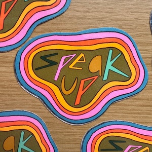 Speak up Sticker - Etsy