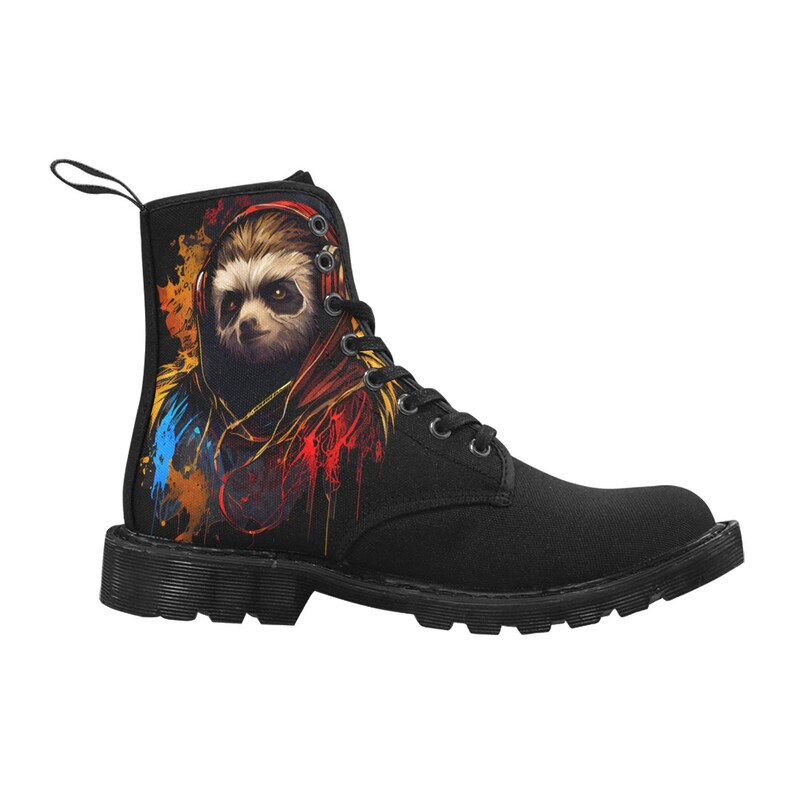 Gangster Sloth Womens Marten Style Combat Boots - Etsy