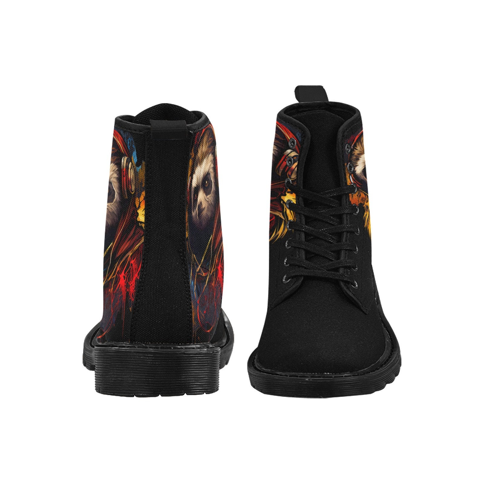 Gangster Sloth Womens Marten Style Combat Boots - Etsy