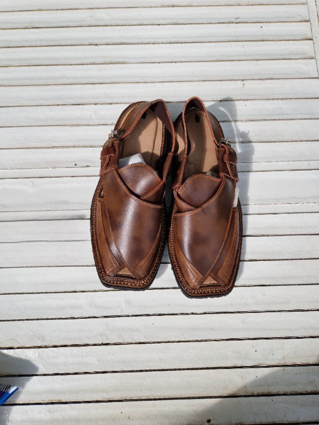 Men's Handmade Leather Kaptan Peshawari Chappal Sandals - Etsy