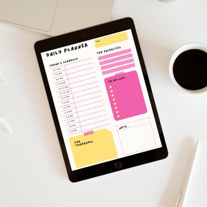 Digital Daily Planner, Printable Planner, Daily Planner Download ...