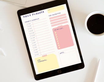 Digital Daily Planner, Printable Planner, Daily Planner Download ...