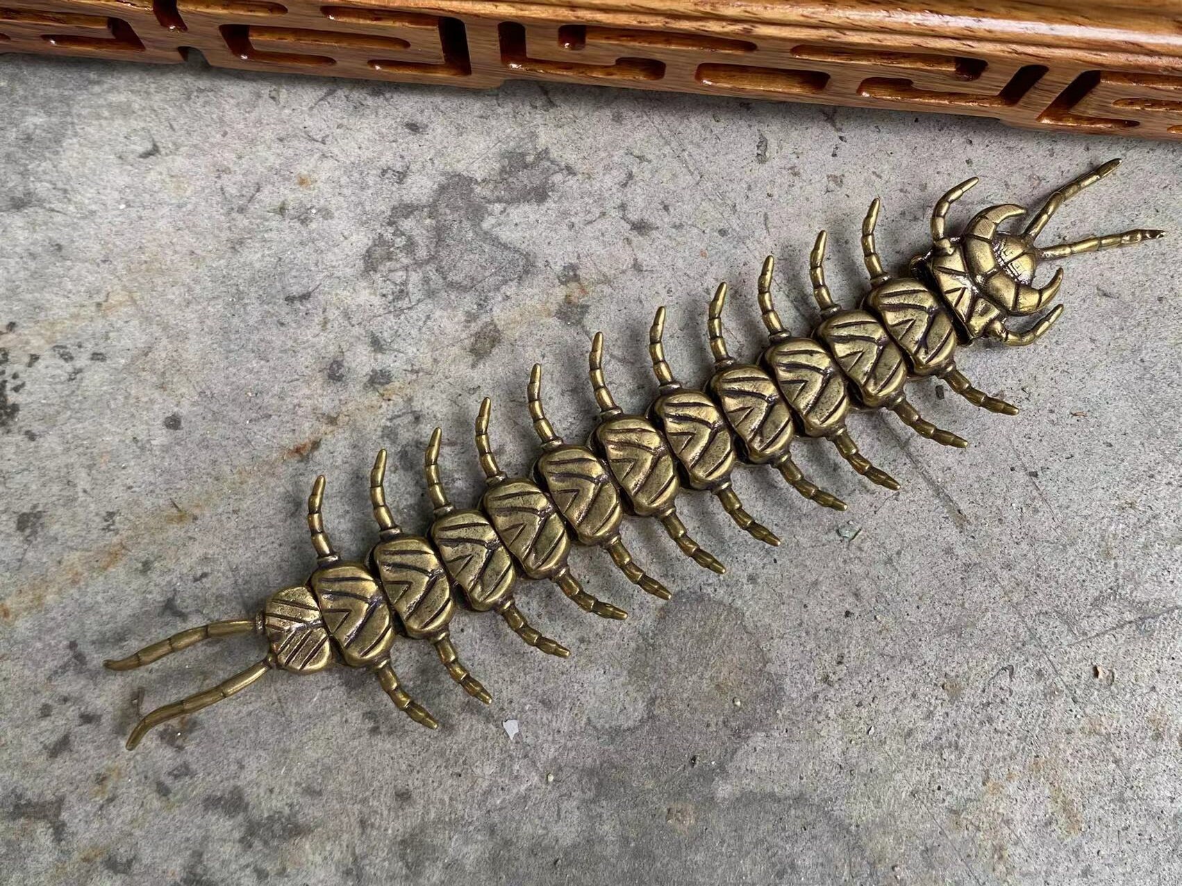 Solid Copper Cricket Statue Tank Decor Brasstaurus Insect Miniature ...