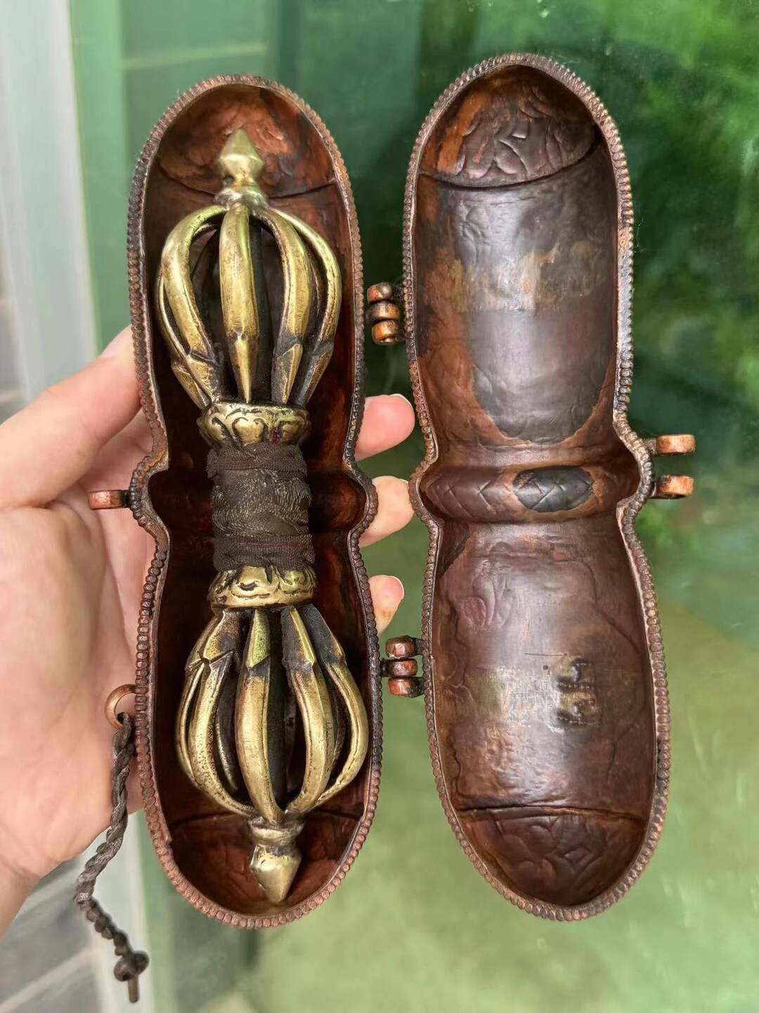 Nepal Copper Vajvakilaka, Handcrafted Vajra ,pestle , Buddhism Phurpa ...