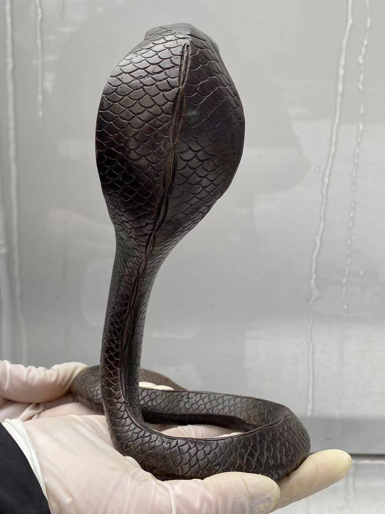Copper Snake Sculpture Ornaments Fengshui Office Decor Lucky Animals ...