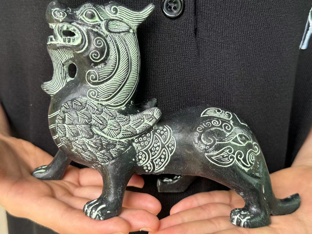 Ancient China Copper Gilt Fengshui Animal Pixiu Beast Wealth Bixie ...