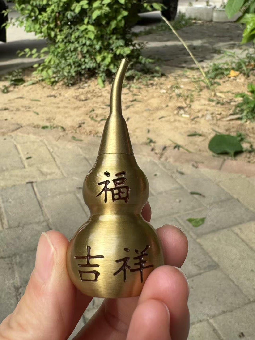 Copper Hu Lu Feng Shui Decor Blessing Good Luck Prosperity Gifting Wu ...