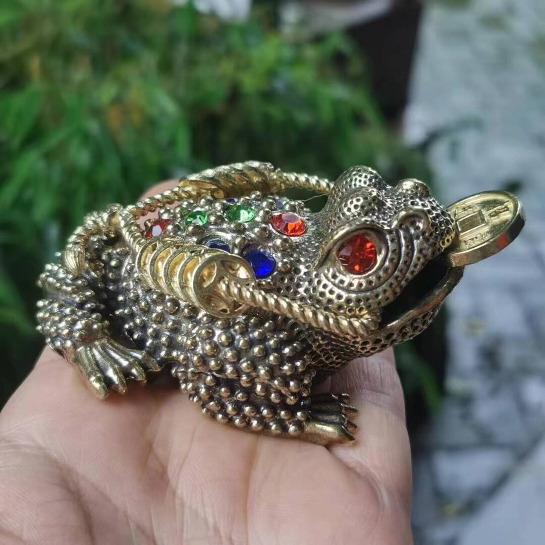 Wealth Golden Frog Toad Coin Fortune, Frog Feng Shui Toad Luckyornament ...