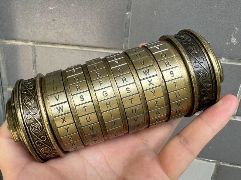 Vinatge Style Cryptex Code Mini Cryptex Lock Puzzle Boxes With Hidden ...