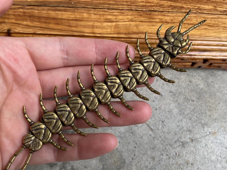 Solid Copper Cricket Statue Tank Decor Brasstaurus Insect Miniature ...