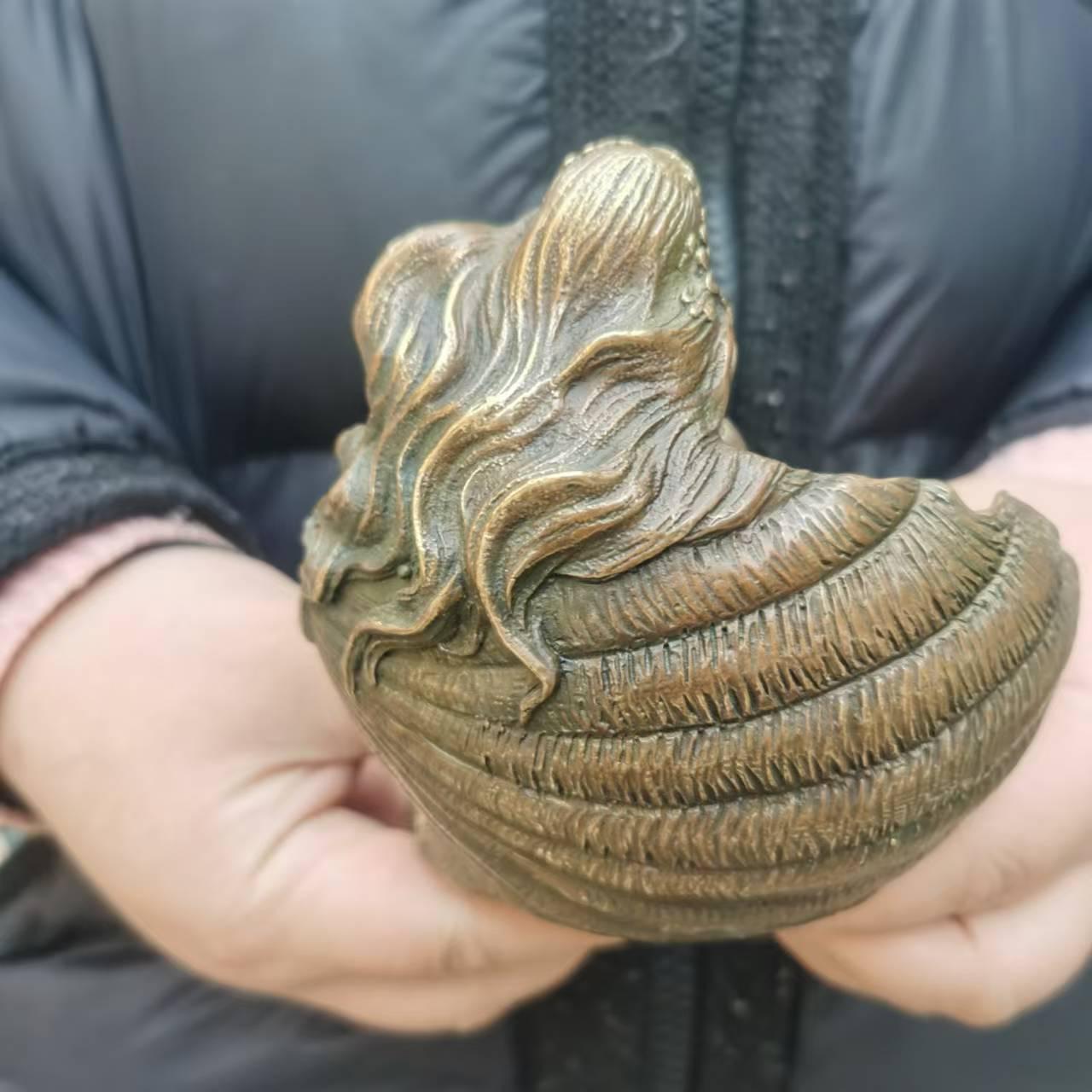 Copper Mermaid Statue - Etsy