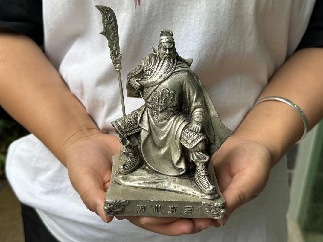 Copper Feng Shui Guan Yu Statue,guan Gong Guan Yun Chang Figure,kwan ...