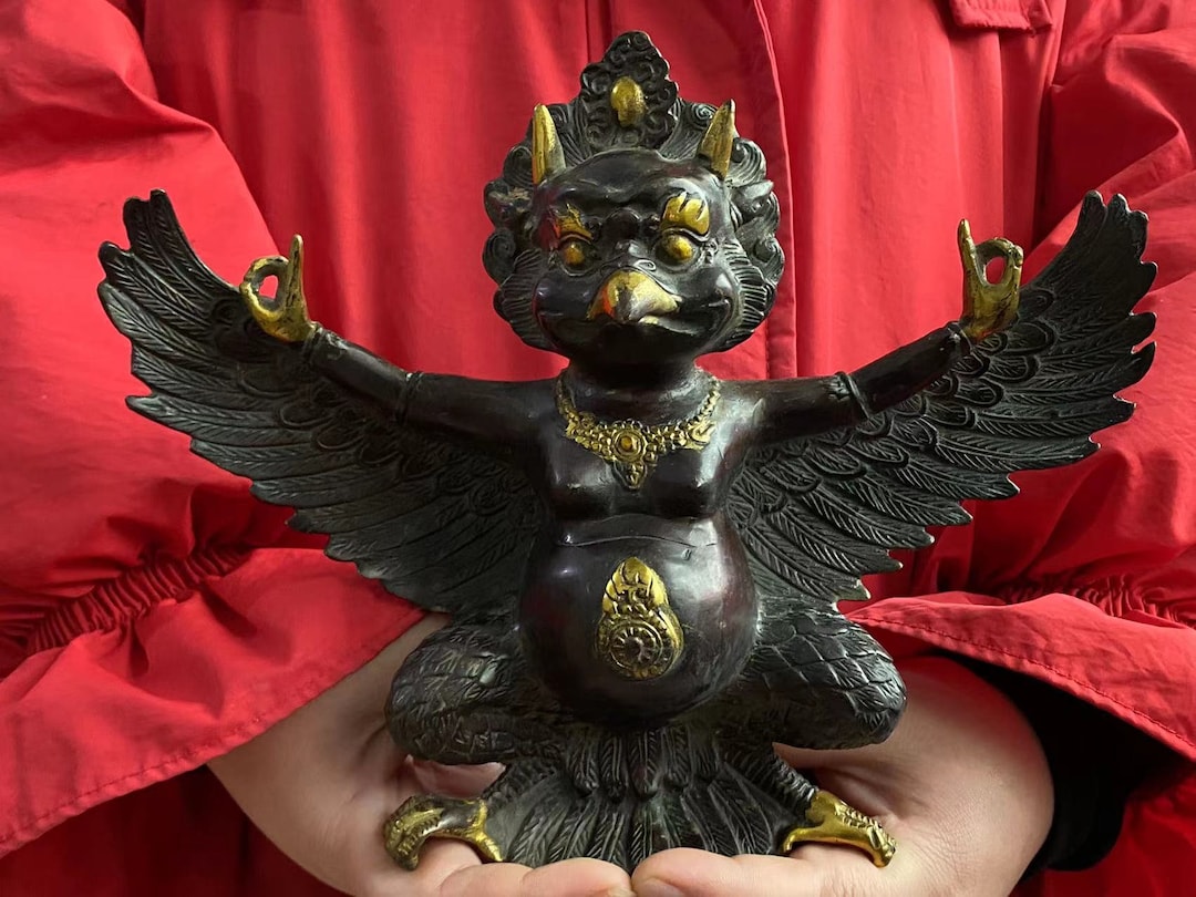 Copper Offering Buddhist Spread Wings Dapeng Bird Statue,protection ...