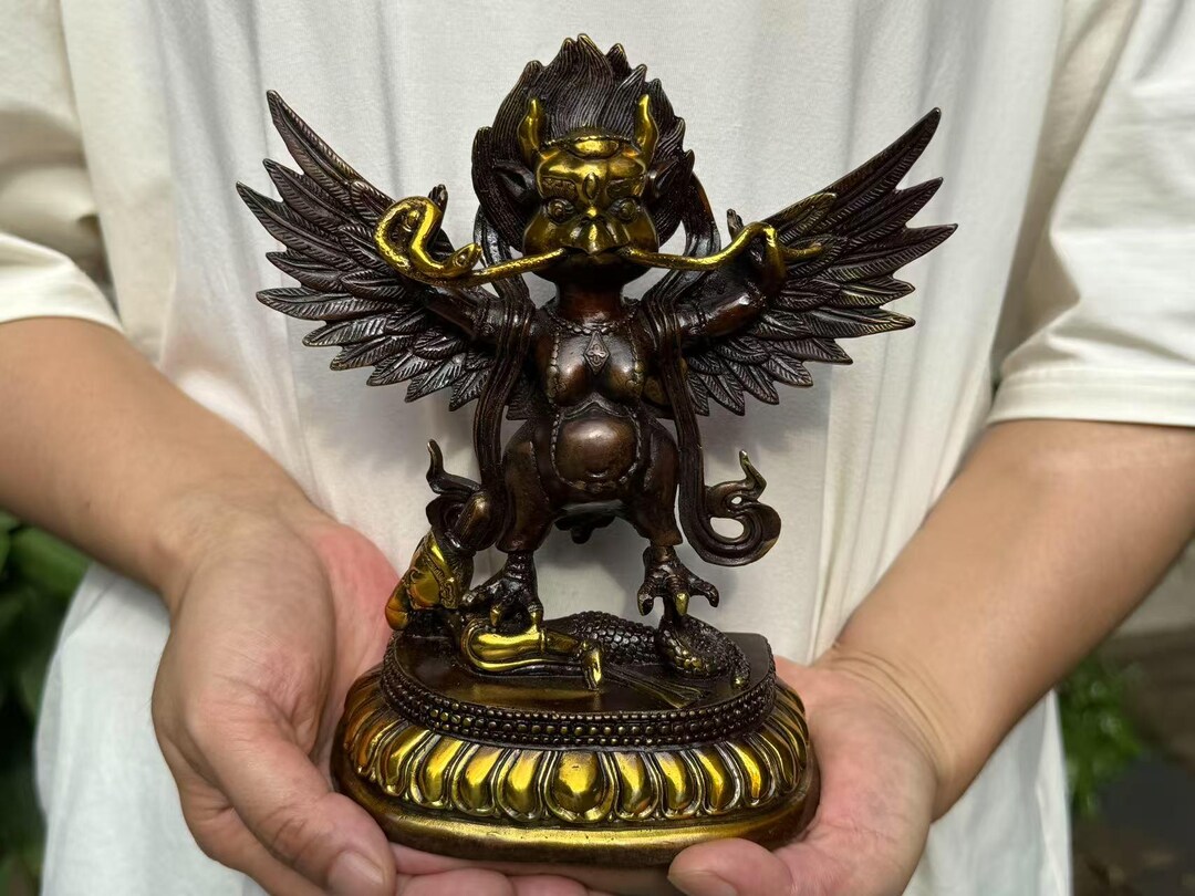 Tibet Offering Buddhist Spread Wings Dapeng Bird Statue,protection ...