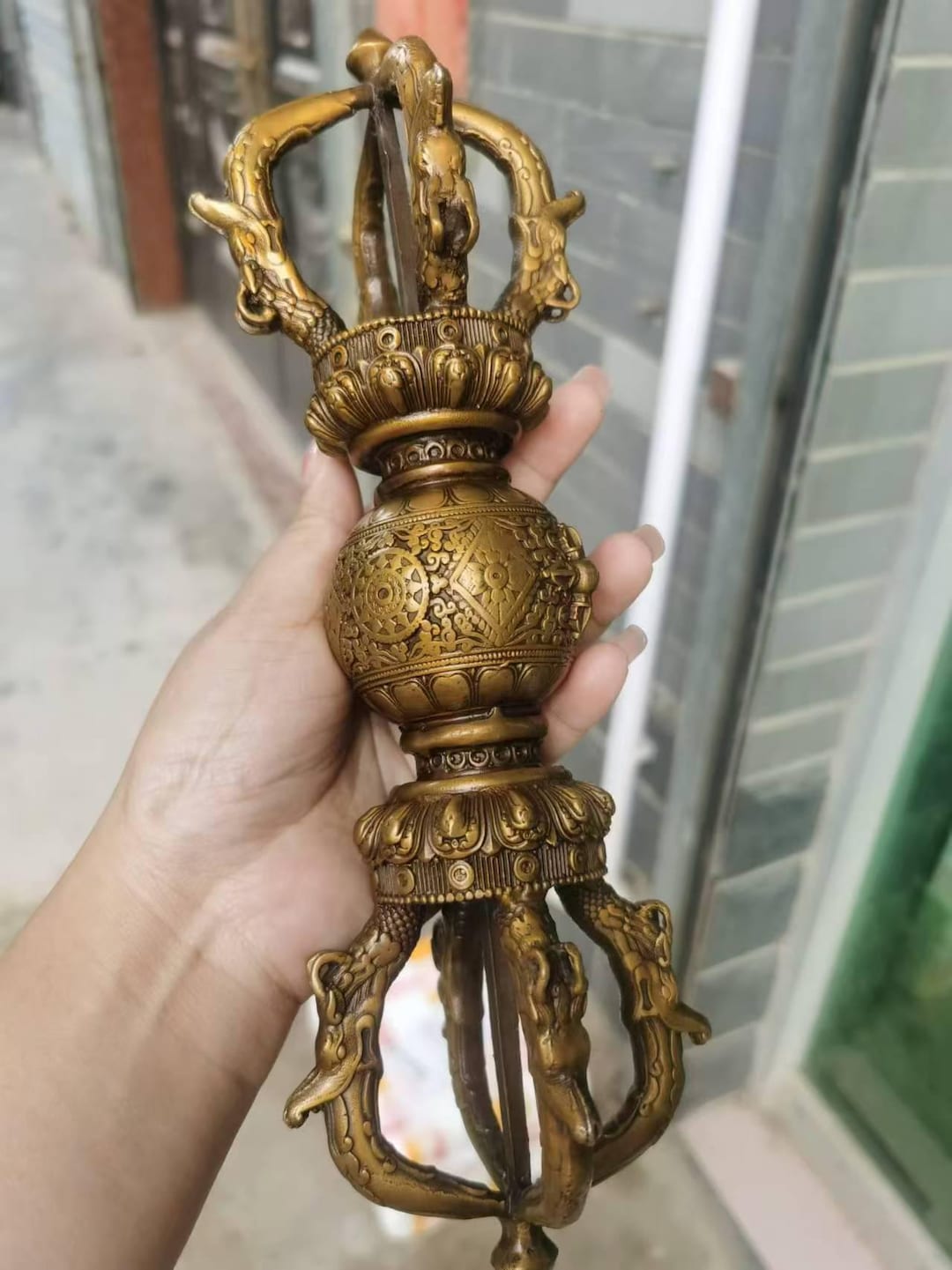 Nepal Brass 5 Vajra,creative Handmade Buddha Vajra Handicraft ...