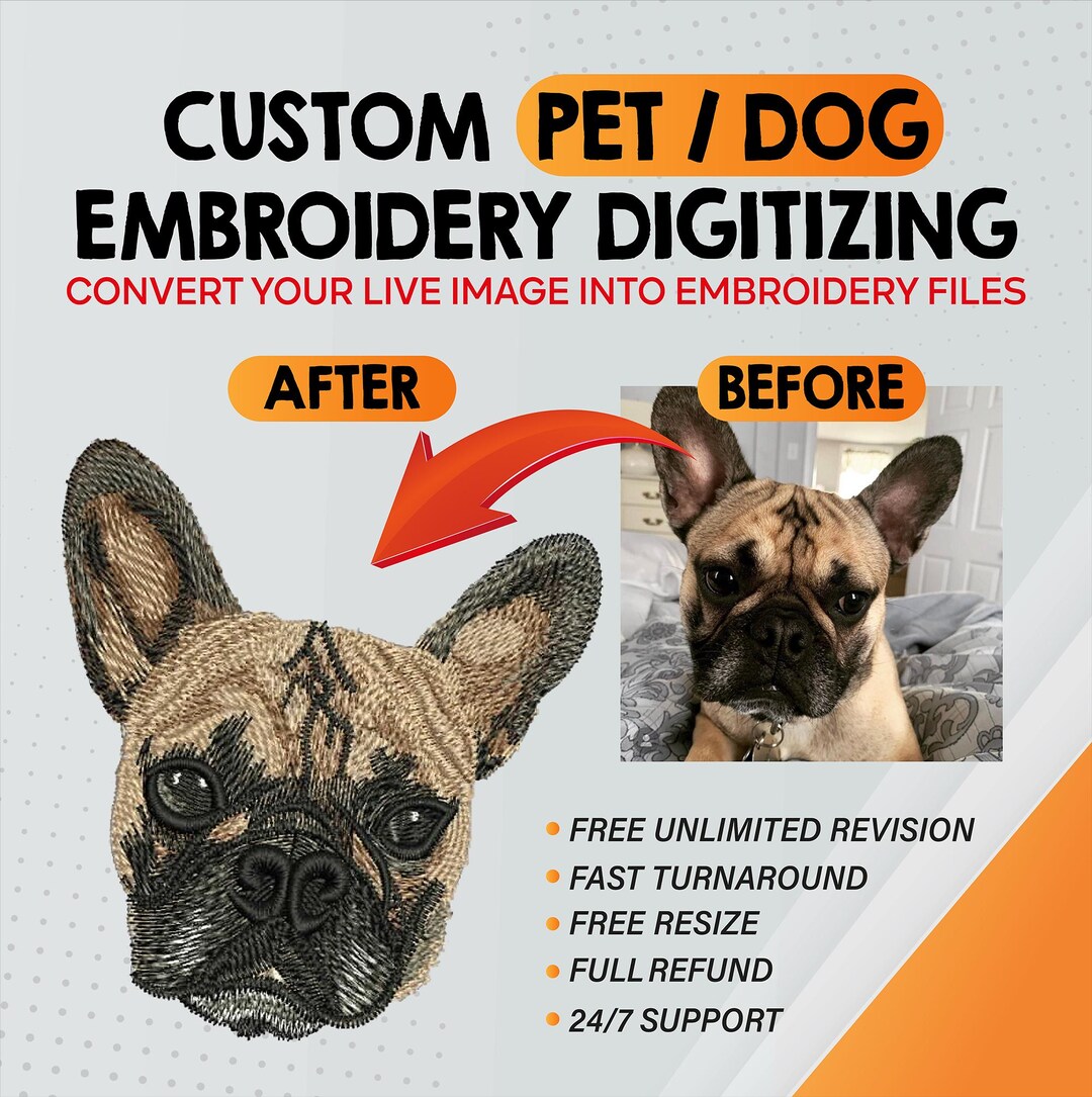Custom Pet Embroidery Designs | Dog Embroidery | Custom Embroidery ...