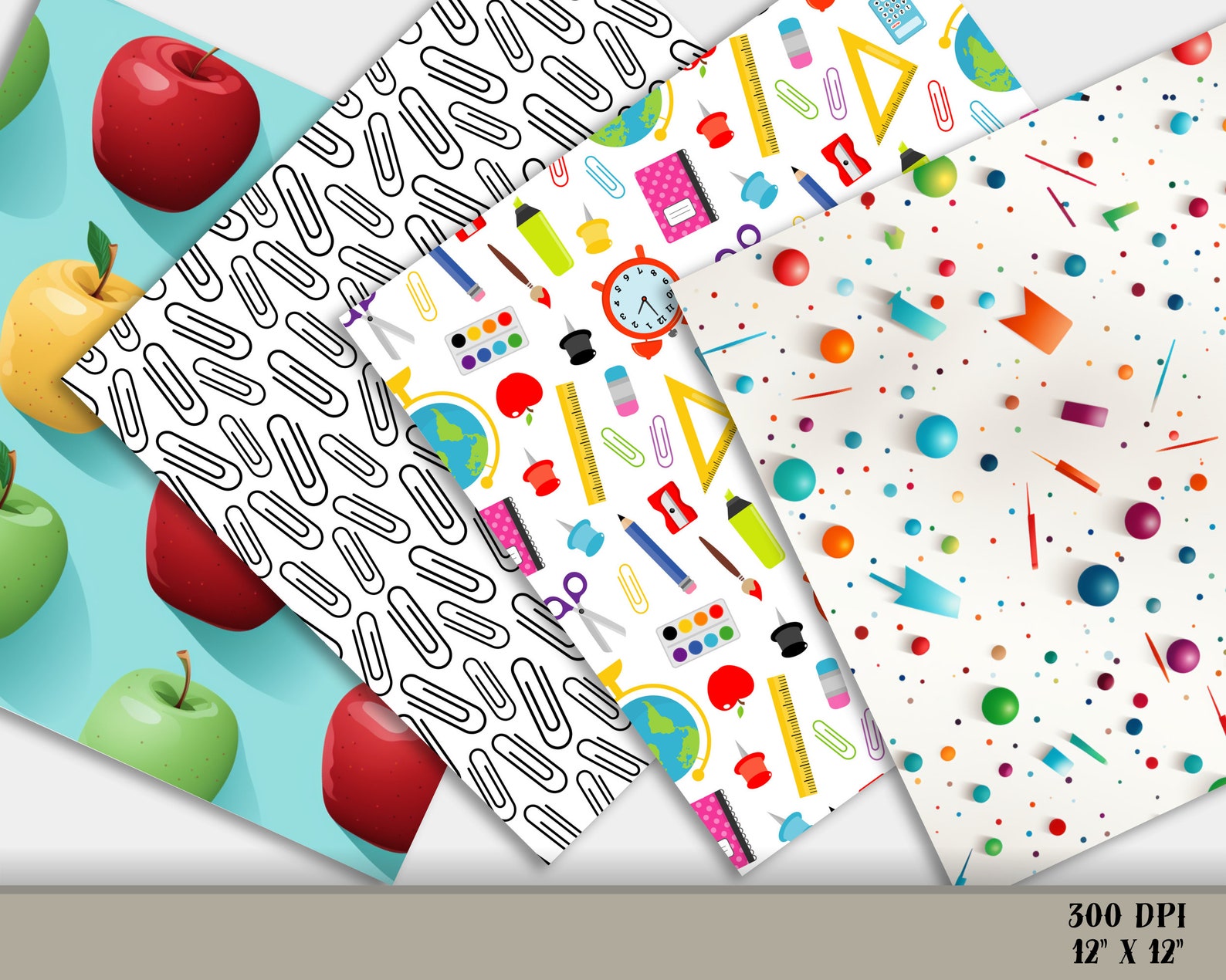 Back to School Digital Papers Teacher Patterns Back to - Etsy