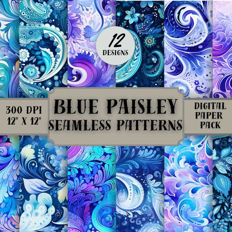 Paisley Paper - Etsy