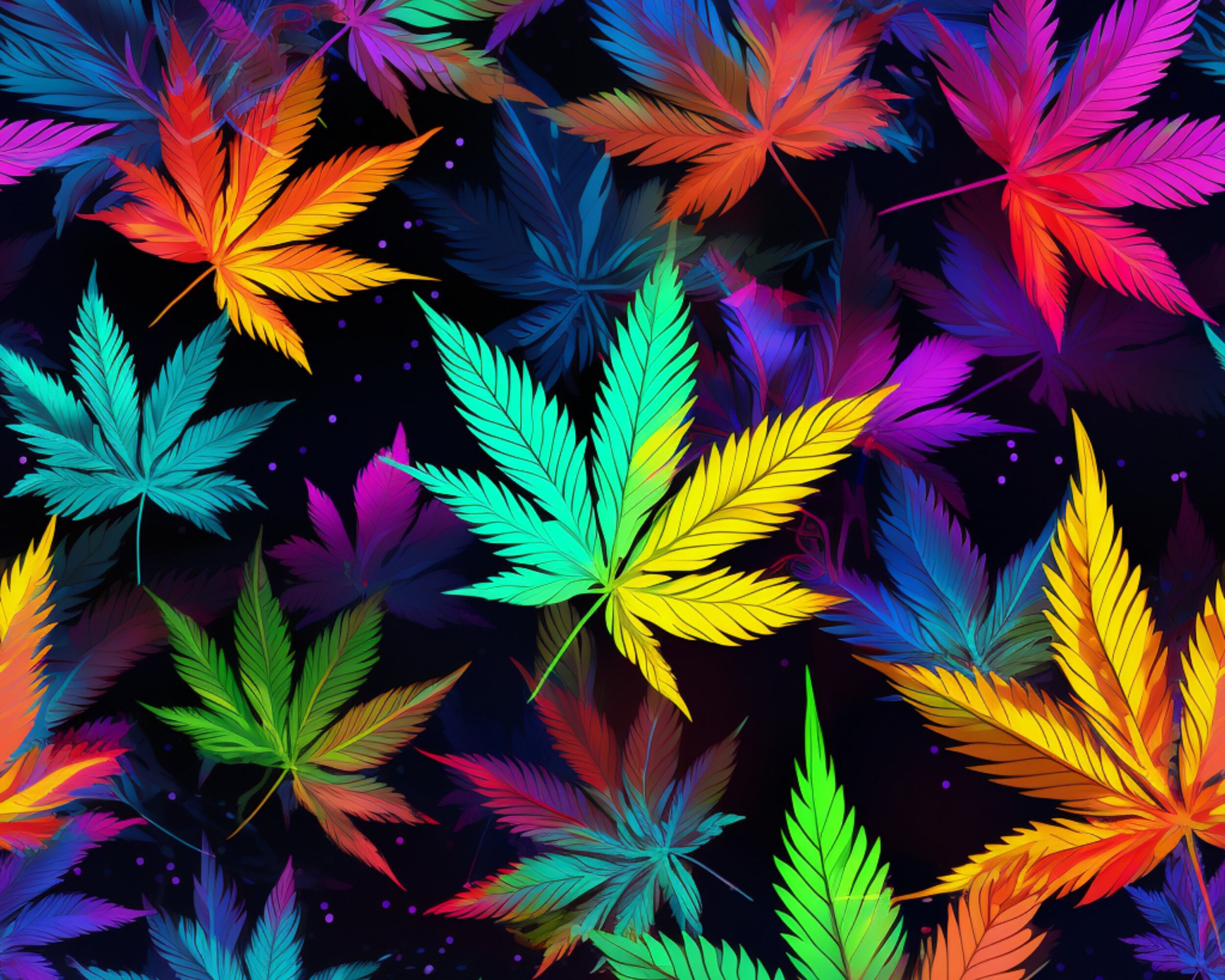 Stoner Weed Art Digital Papers in Seamless Patterns for Decoupage ...