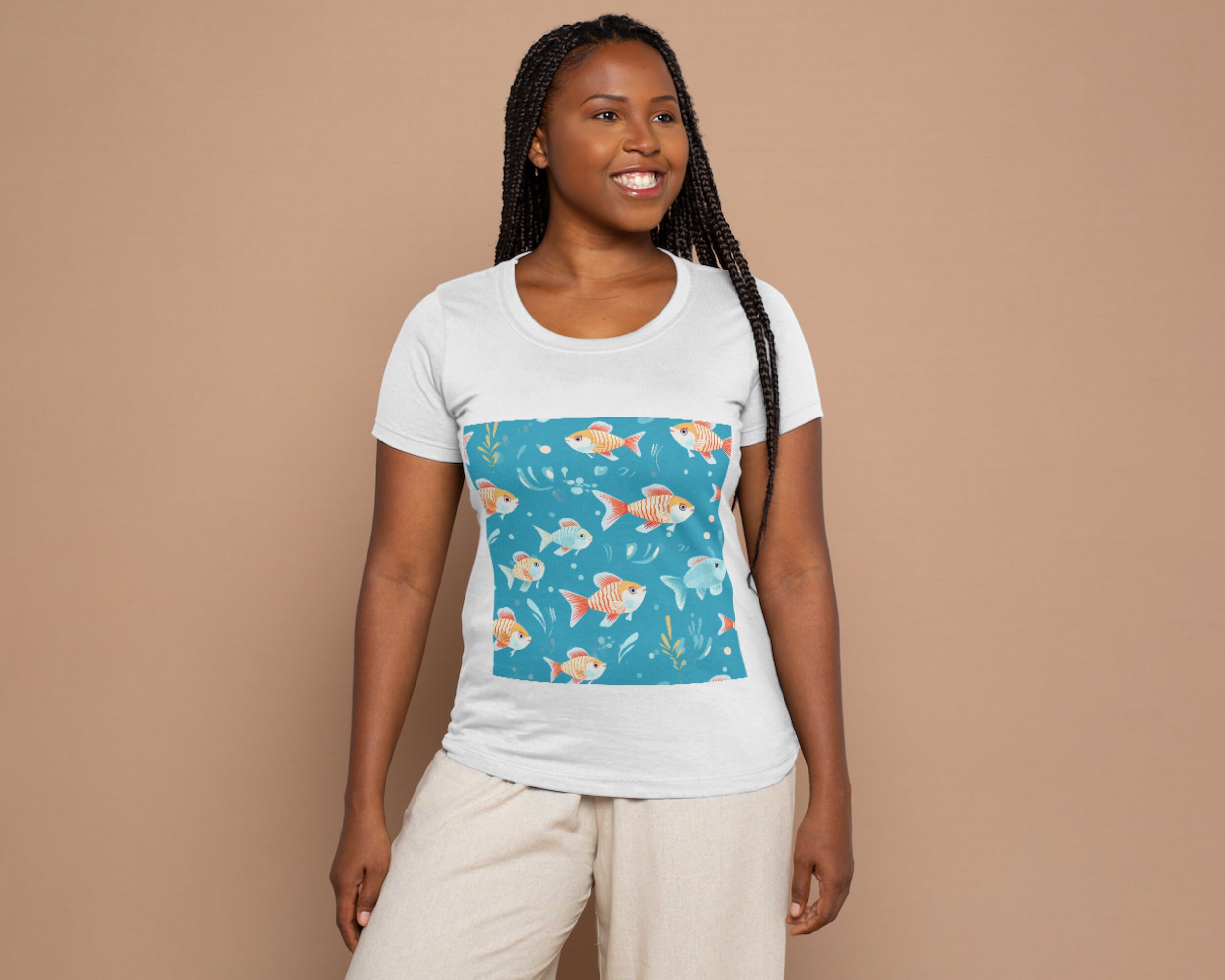 Watercolor Koi & Goldfish Patterns, Colorful Fish for Decoupage ...