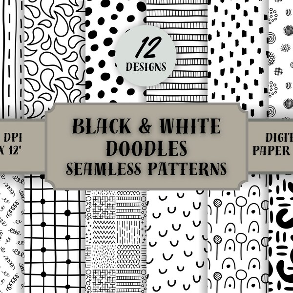 Doodle Patterns - Etsy