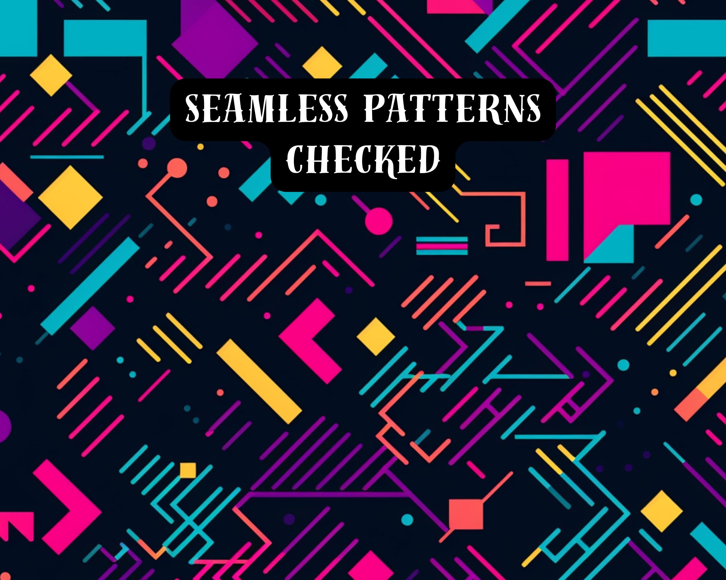 80's & 90's Seamless Patterns, Eighties/nineties Patterns, Scrapbooking ...