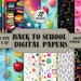 Back to School Digital Papers Teacher Patterns Back to - Etsy