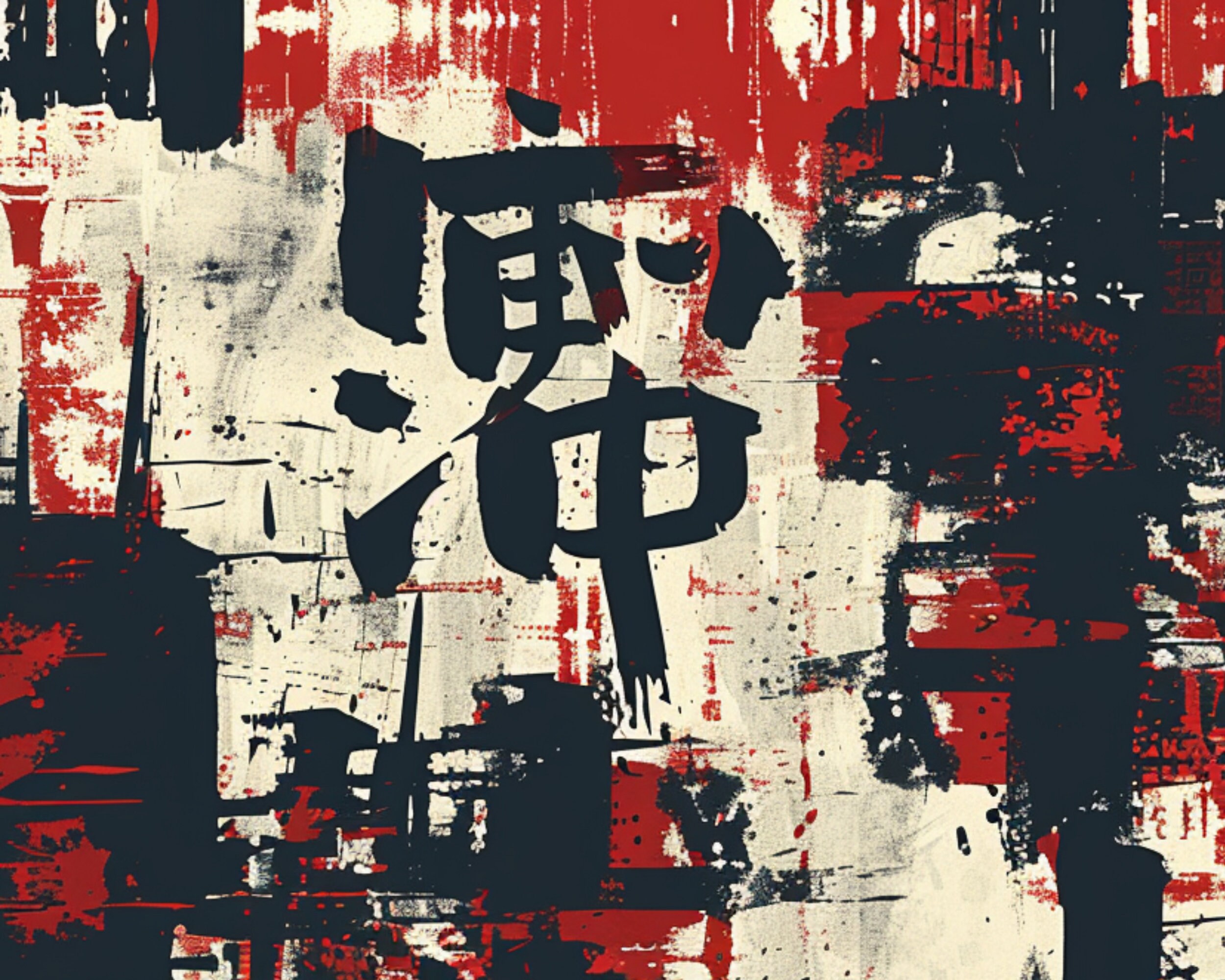 Shodo Calligraphy, Japanese Printable Papers, Shodo Kanki Grunge ...